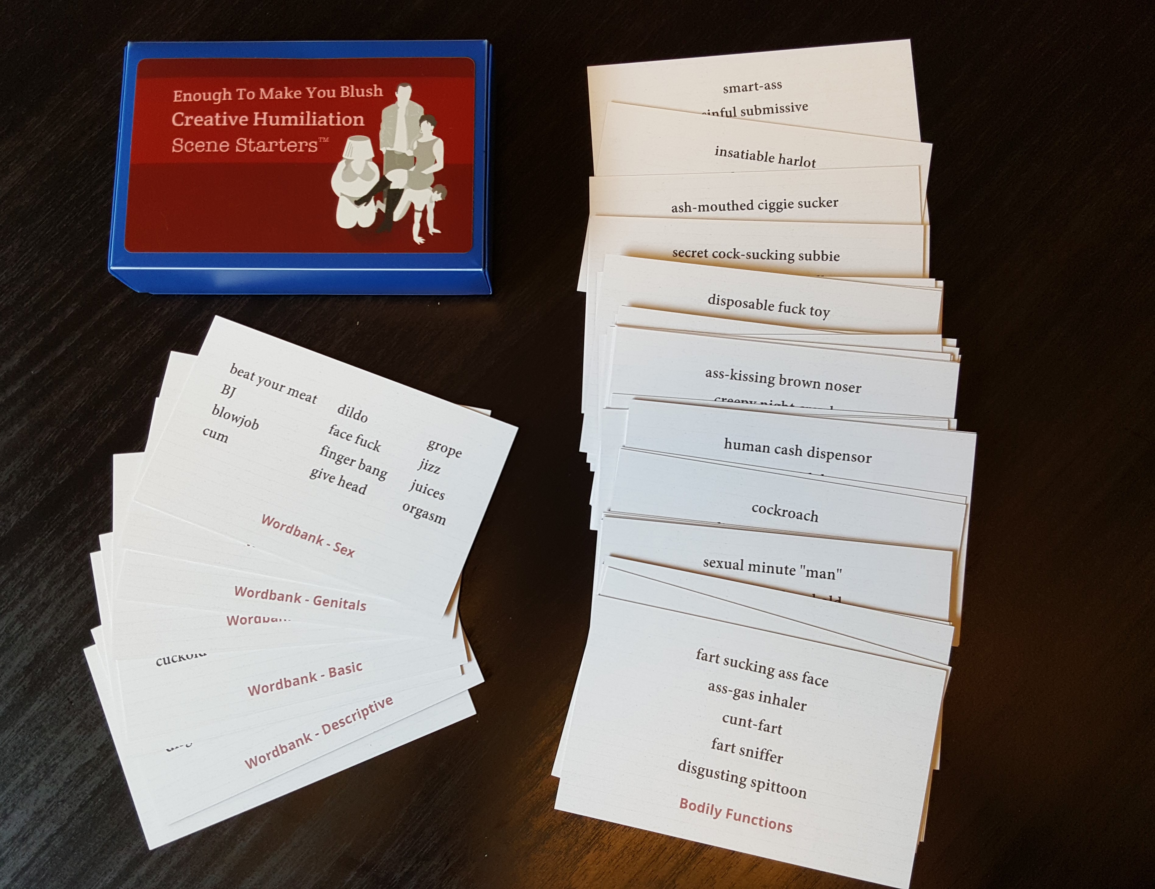 Scene Starters Deck Now Available! – Enough To Make You Blush